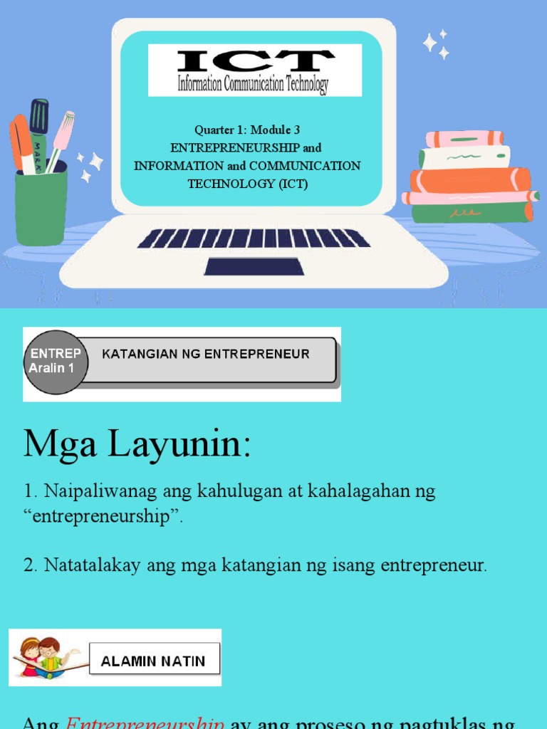 Quarter 1 Module 1 and 2 ENTREPRENEURSHIP and INFORMATION and ...
