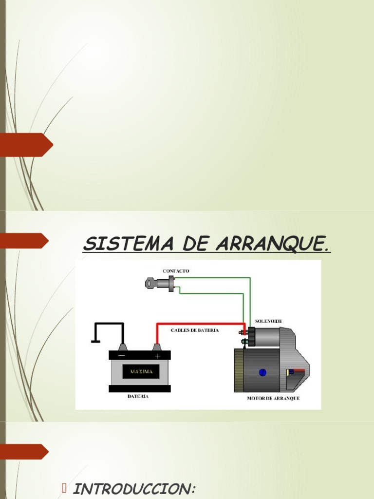 Diagrama del Sistema de Arranque Automotriz | PDF | Máquinas | Energia ...