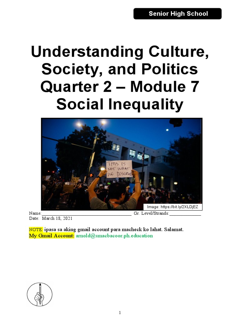 Ucsp Module 07 | Download Free PDF | Social Inequality | Discrimination ...
