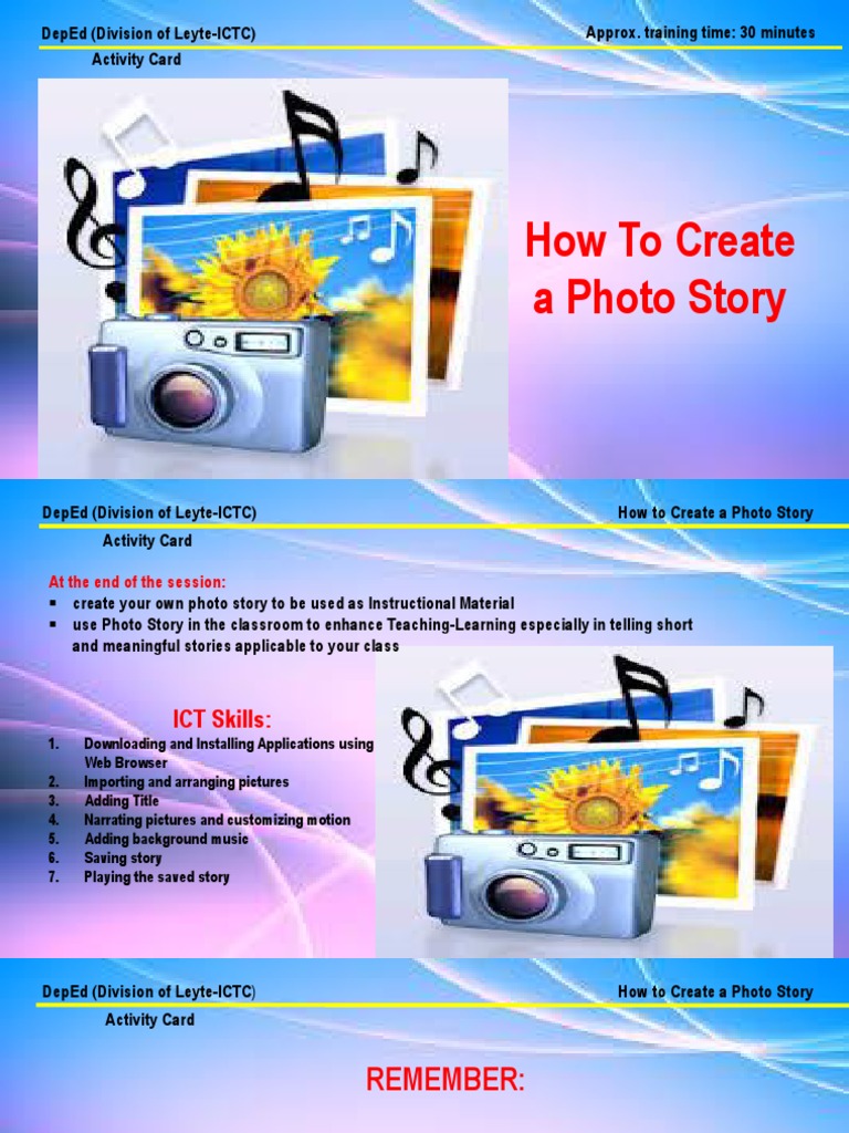 How To Create A Photo Story | Download Free PDF | Computing | Operating ...