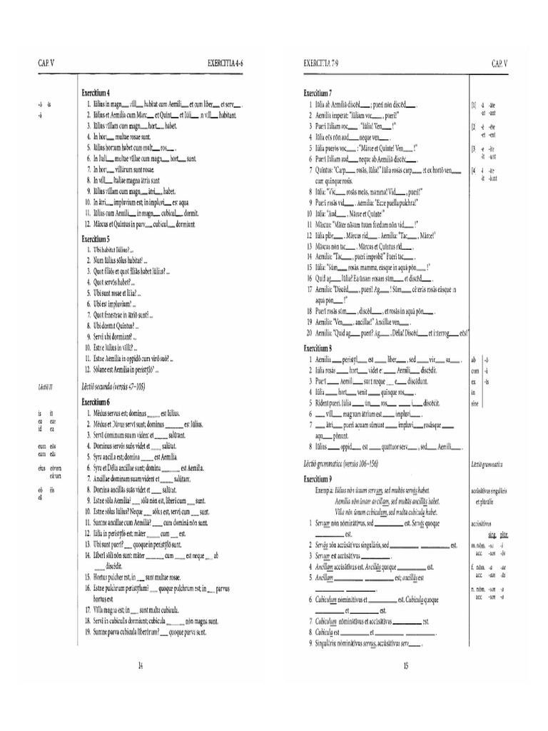 Exercitia Cap V | PDF