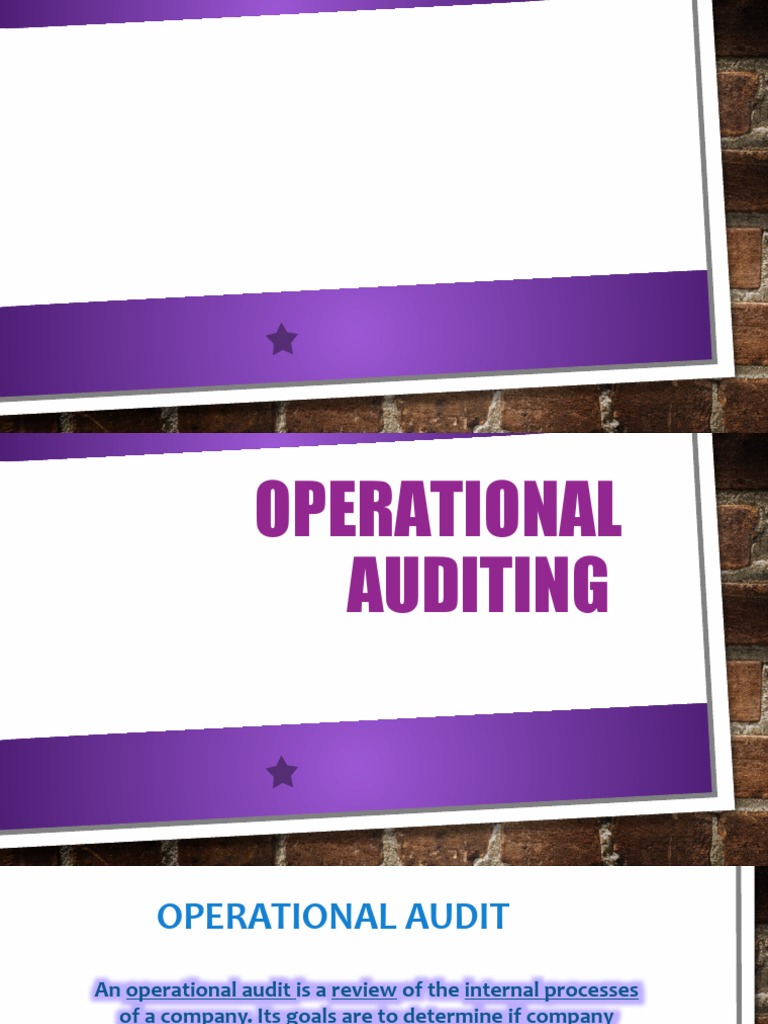 Operational Auditing Definition | Download Free PDF | Audit | Internal ...