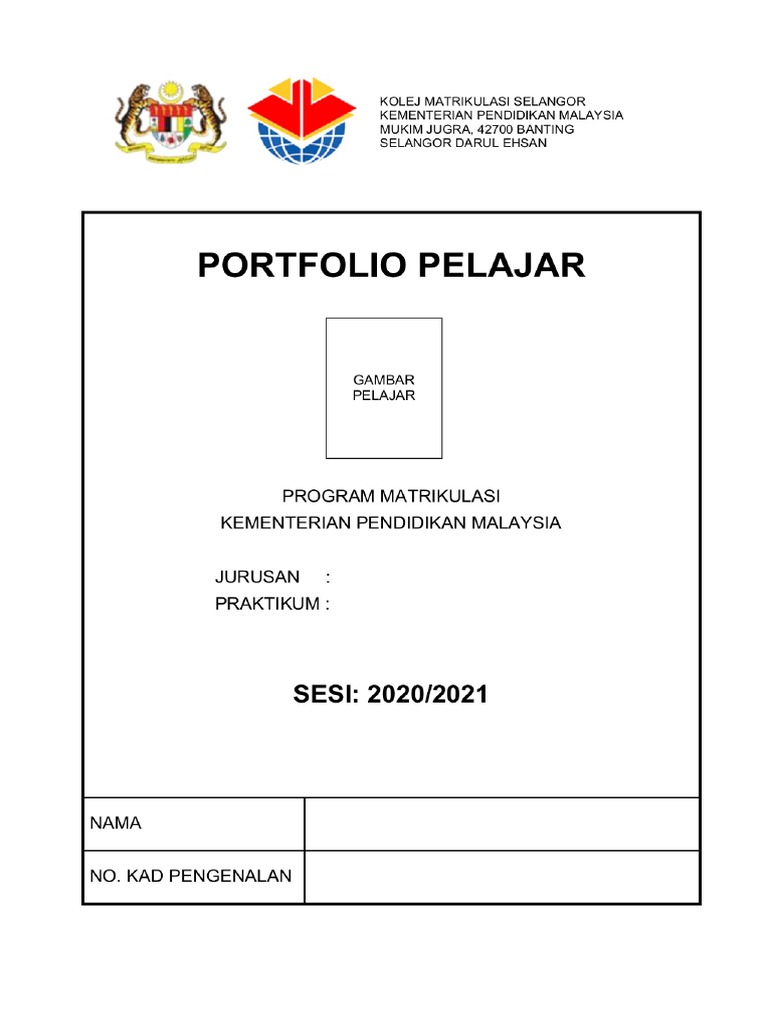 Portfolio Pelajar 20 | PDF