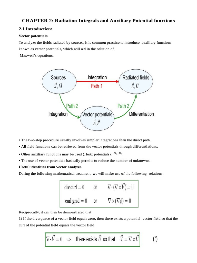 CHAPTER 2: Radiation Integrals and Auxiliary Potential Functions | PDF ...