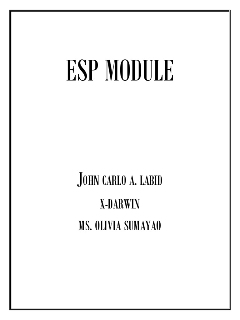 Esp Mod | PDF
