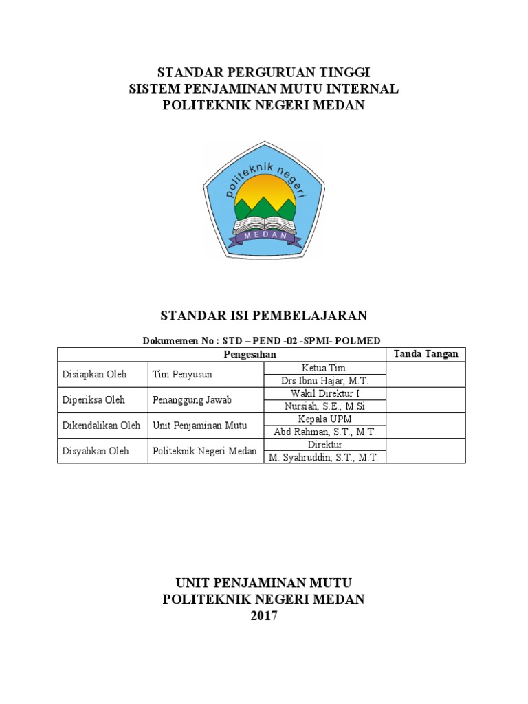 Standar Isi Pembelajaran Pdf