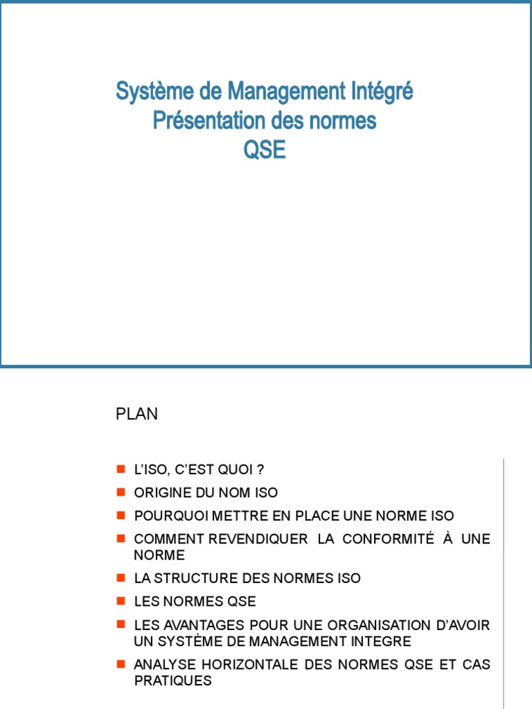 Formation Iso HLS | PDF | Organisation internationale de normalisation | Management de la qualité