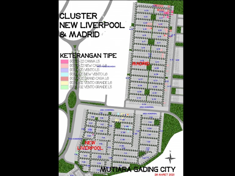 Denah Site Plan Cluster New Liverpool | PDF