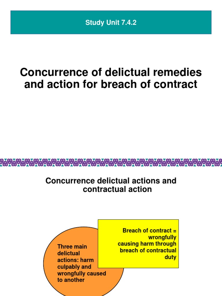 Concurrence of Delict and Contract | PDF | Negligence | Legal Liability