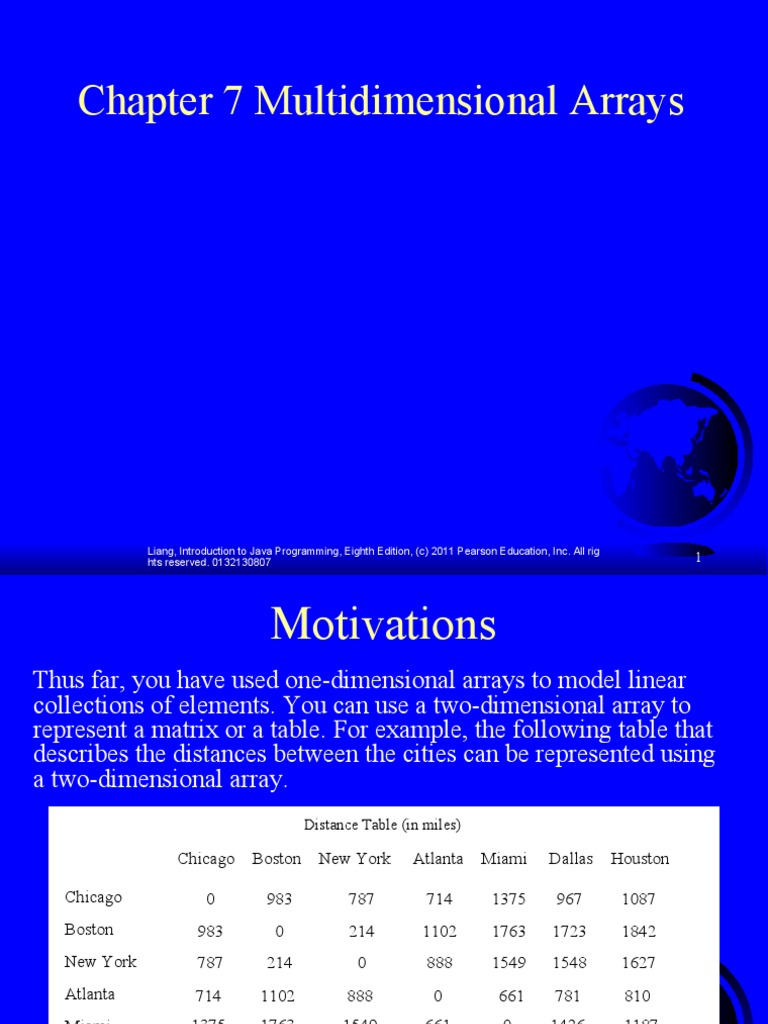 Representing and Accessing Data Using Multidimensional Arrays | PDF | Array Data Structure ...