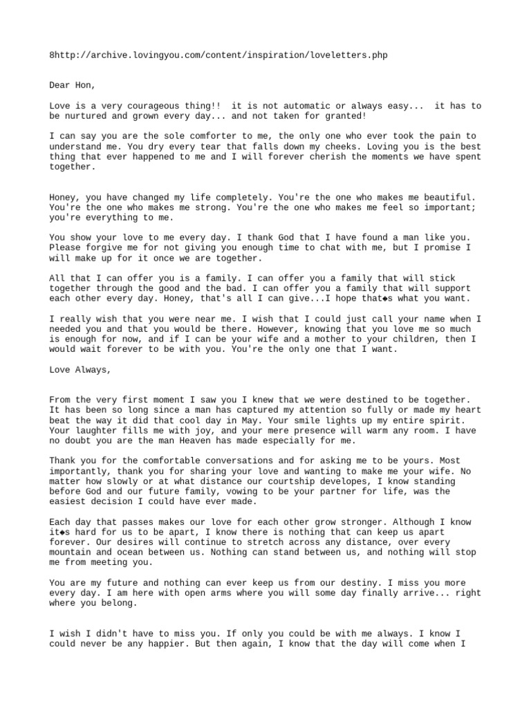 Loving U Format | PDF | Love