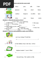 Y4 Module 2 Worksheets Fiera | PDF