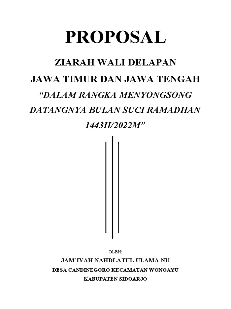 PROPOSAL | PDF | Perjalanan
