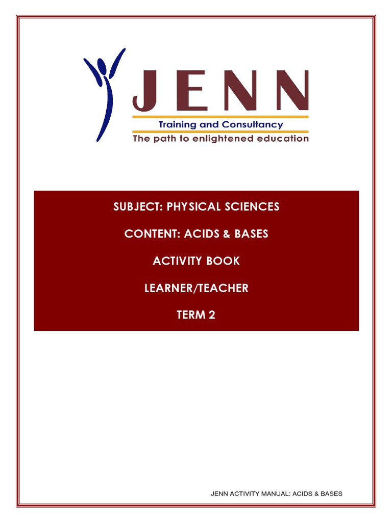 Jenn Activity Manual: Acids & Bases | PDF | Ph | Acid