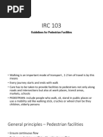 IRC 103-1988: Pedestrian Facility Guidelines | PDF | Pedestrian ...