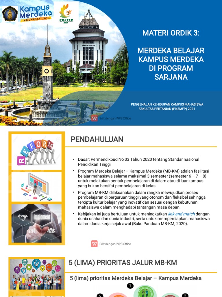 Merdeka Belajar di Fakultas Pertanian | PDF