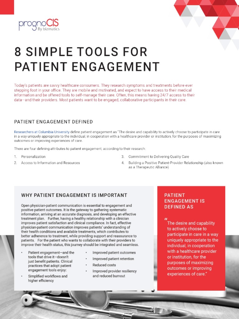 8 Simple Tools For Patient Engagement | PDF
