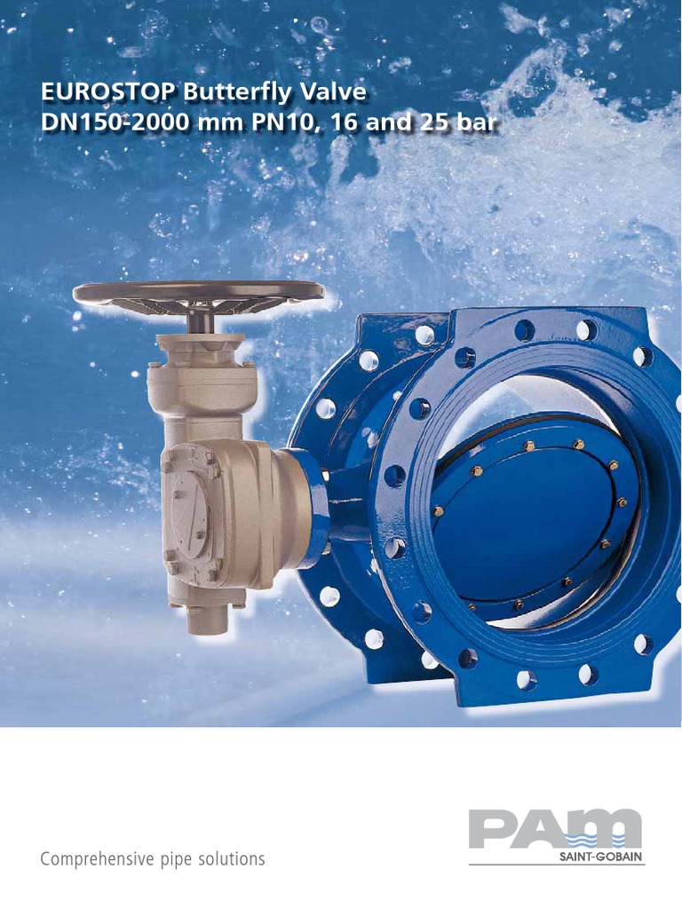EUROSTOP Butterfly Valve Specifications | PDF | Valve | Pipe (Fluid ...
