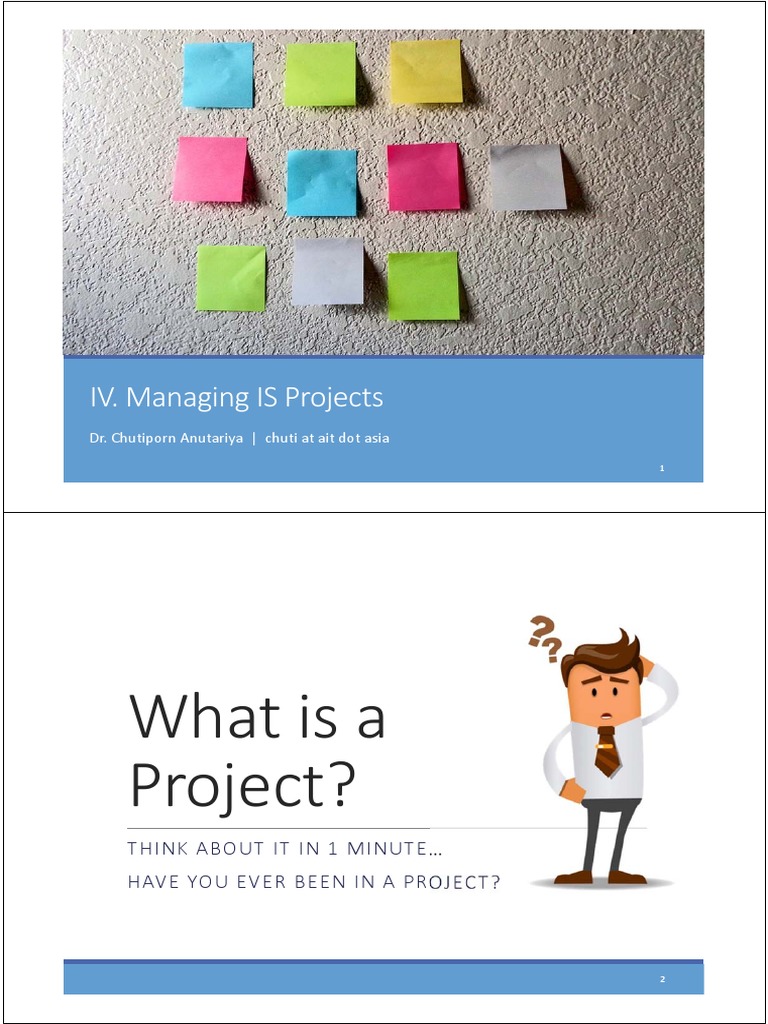 ISDM04 - Managing IS Projects | PDF | Project Management | Leadership