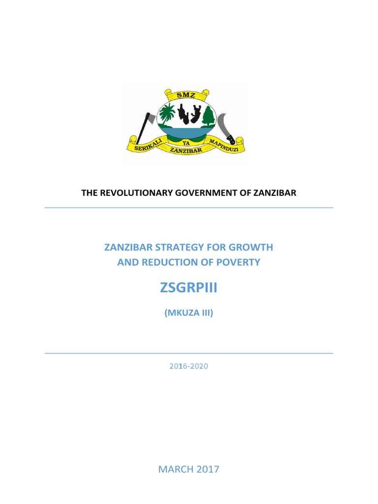 Zanzibar Strategy For Growth and Reduction of Poverty III 2016-2020 ...