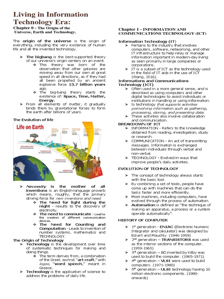 Living in Information Technology Era:: Chapter 0 - Chapter 1 | PDF ...
