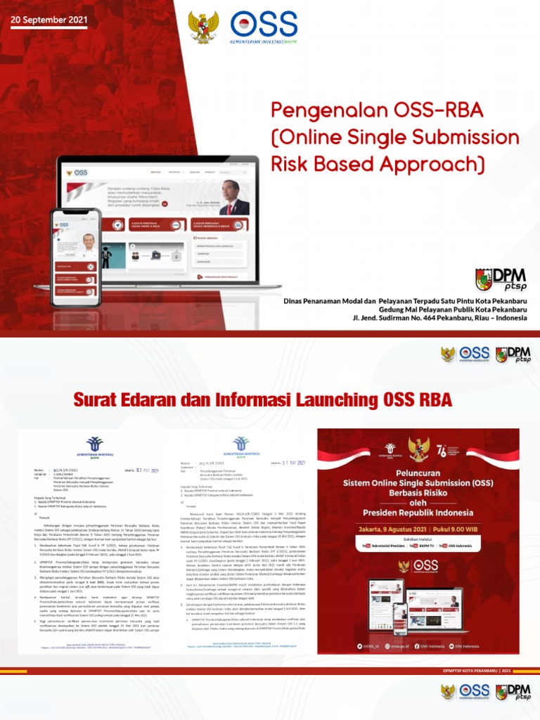 Paparan Narasumber PTSP - Oss Rba | PDF