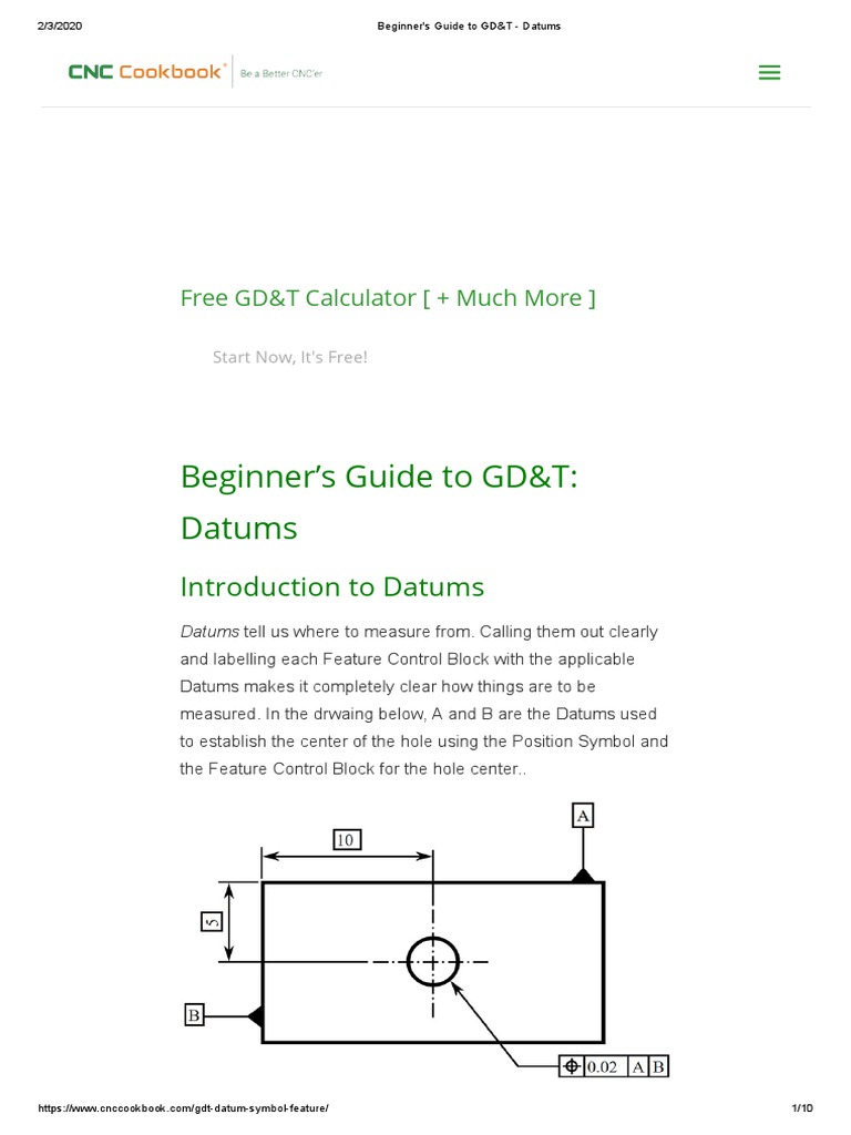 Beginner's Guide To GD&T - Datums | PDF | Cartesian Coordinate System ...