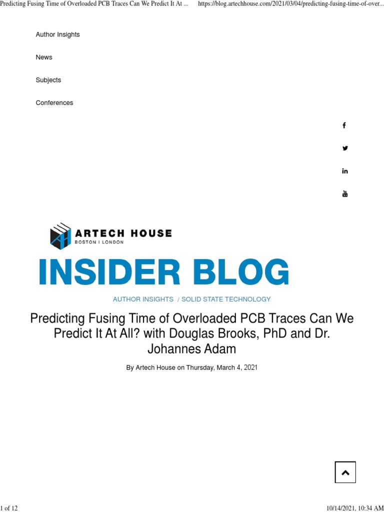 Predicting PCB Trace Fusing Times | PDF | Printed Circuit Board ...
