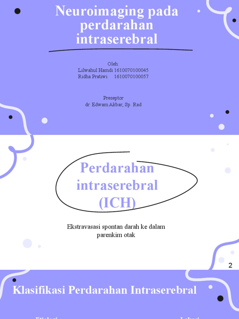 Neuroimaging Pada Perdarahan Intraserebral - OK | PDF