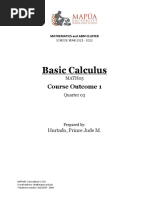 Basic Calculus Lesson Plan PDF | PDF | Function (Mathematics) | Limit ...