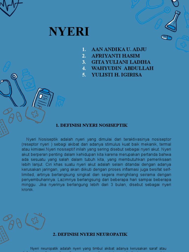 Definisi Nyeri Nosiseptik dan Neuropatik | PDF | Pengembangan Diri