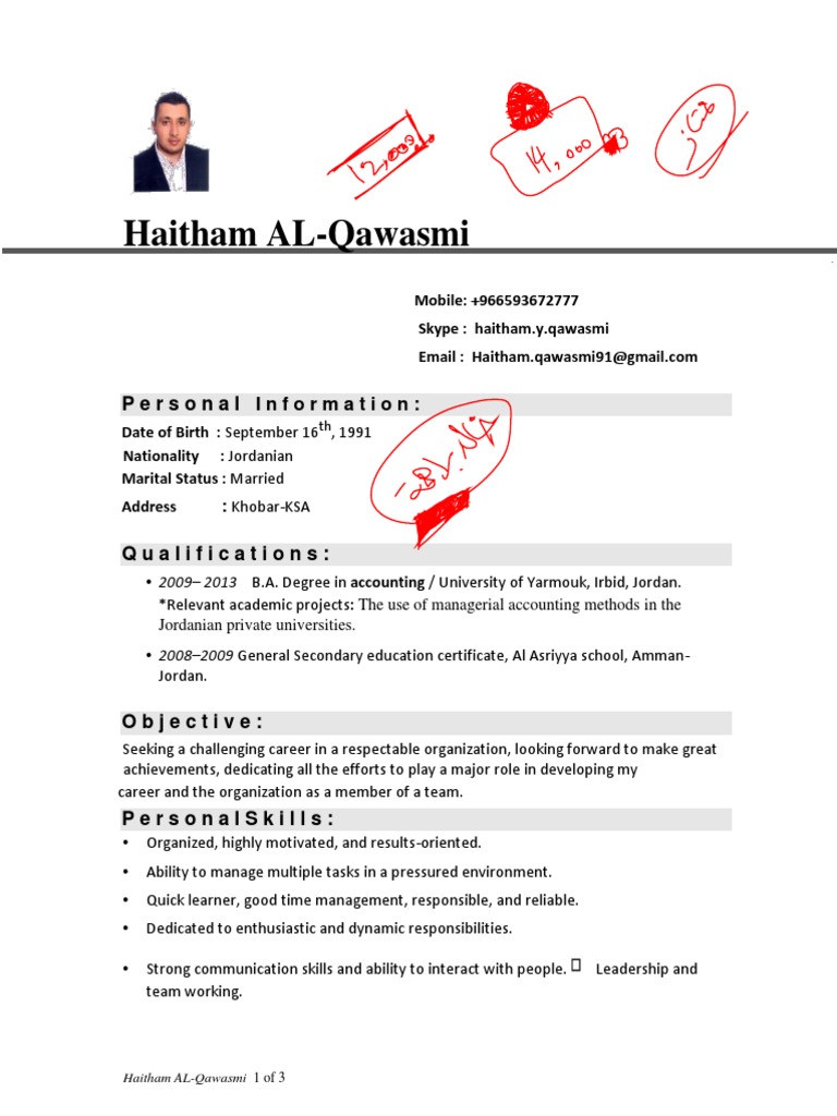Haitham AL-Qawasmi Resume 10 | PDF | Audit | Accounting