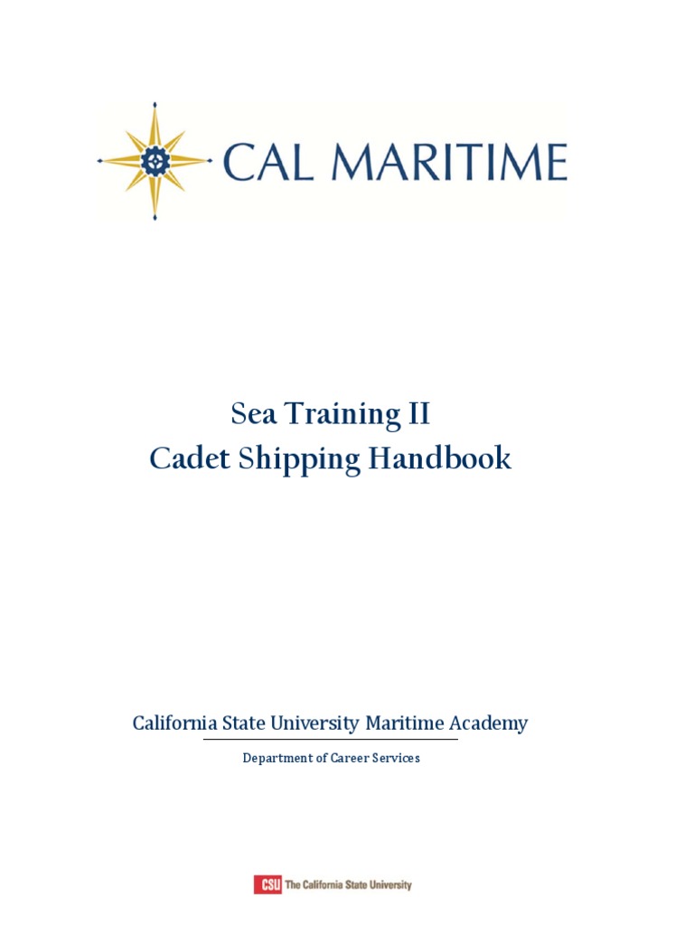 Cadet Shipping Handbook 2017 | PDF | Water Transport | Shipping