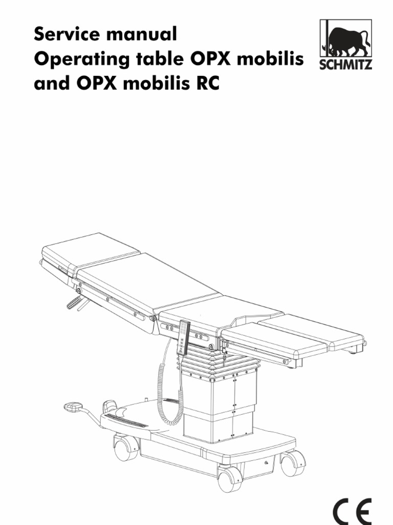 Manual Service Operating Table SCHMITZ | PDF