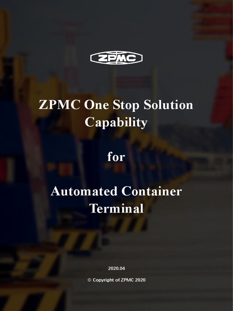 ZPMC One Stop Solution Capability-V4.1 | PDF | Simulation | Cloud Computing