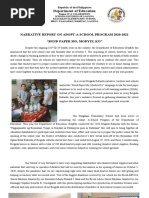 Narrative Report On Early Registration | PDF