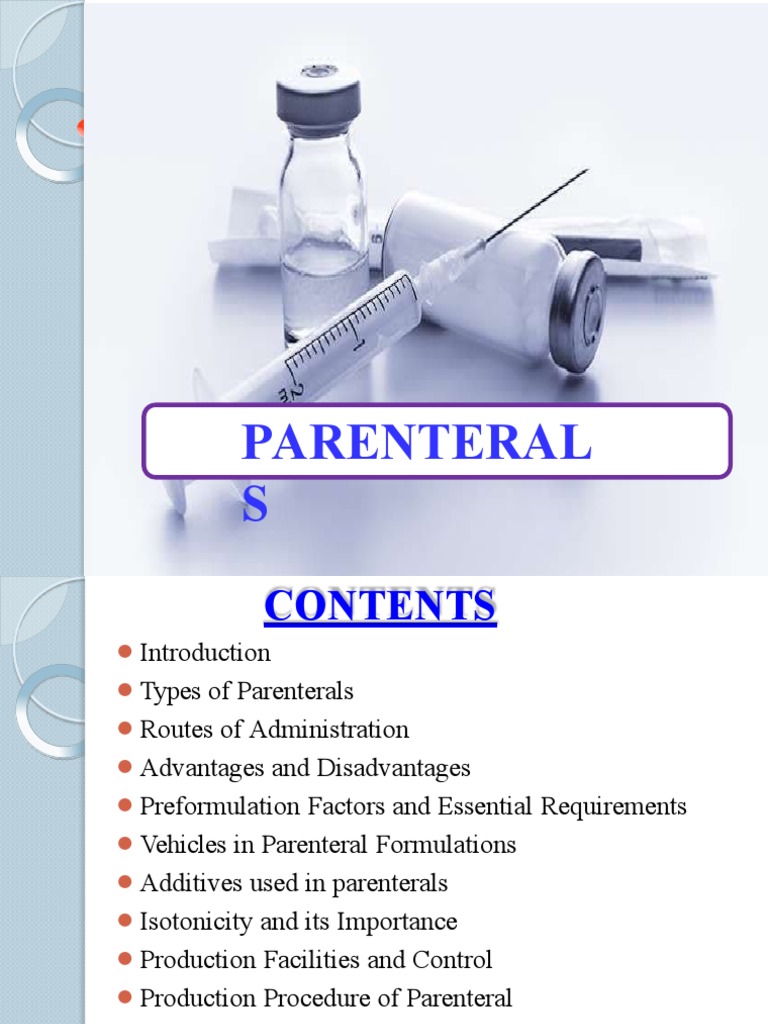 Parenterals Unit III | PDF | Sterilization (Microbiology ...