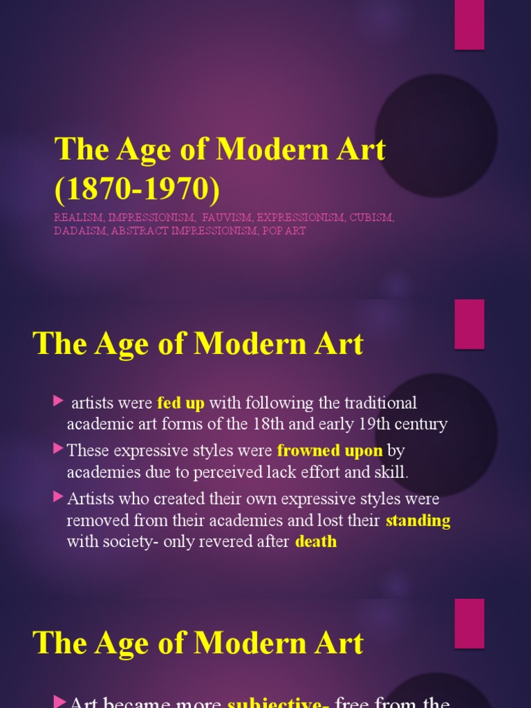 4 Periods in Art History (Part 2) | PDF | Realism (Arts) | Impressionism