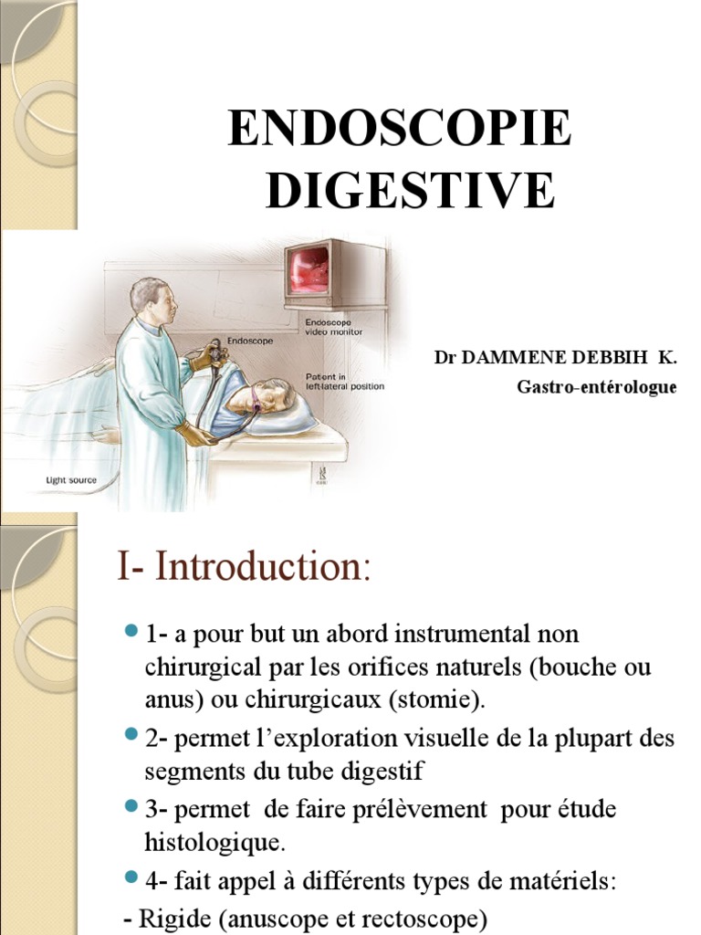 Endoscopie Digestive: Techniques et Indications | PDF | Endoscopie ...