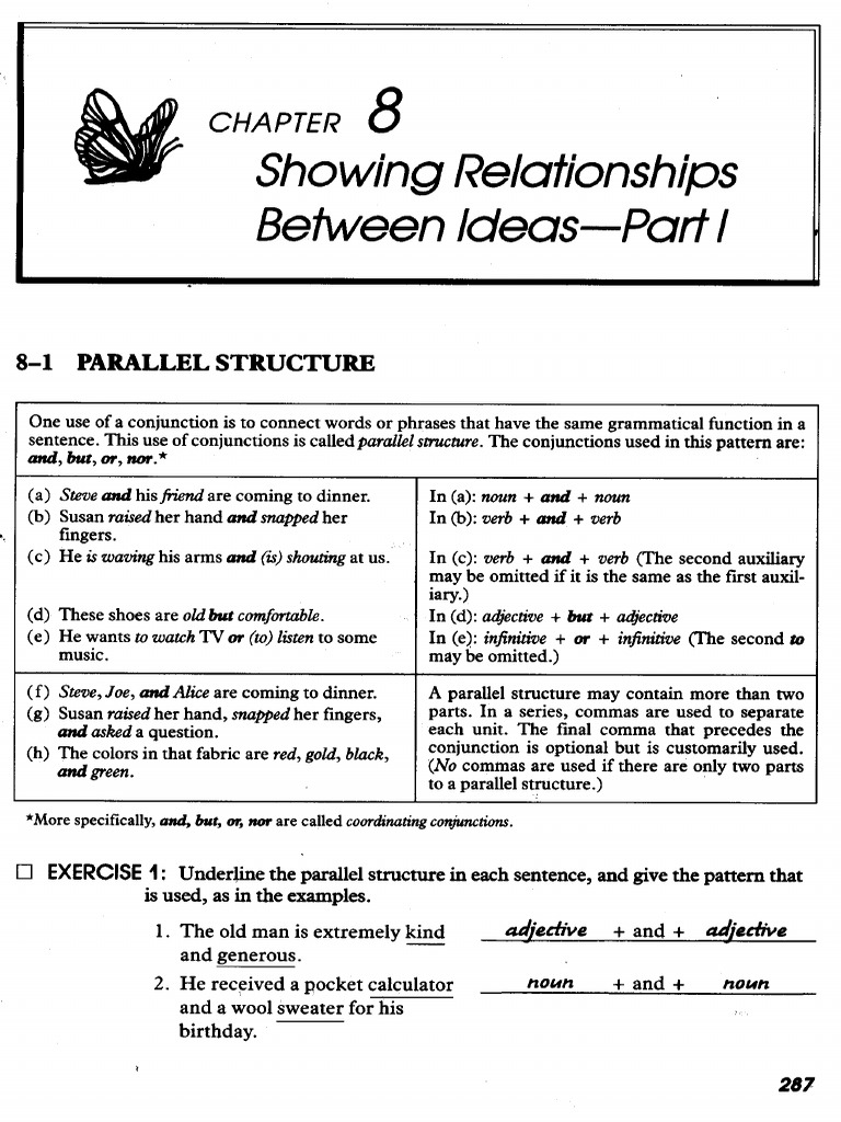 8 Showing Relationships Between Ideas Part I | PDF