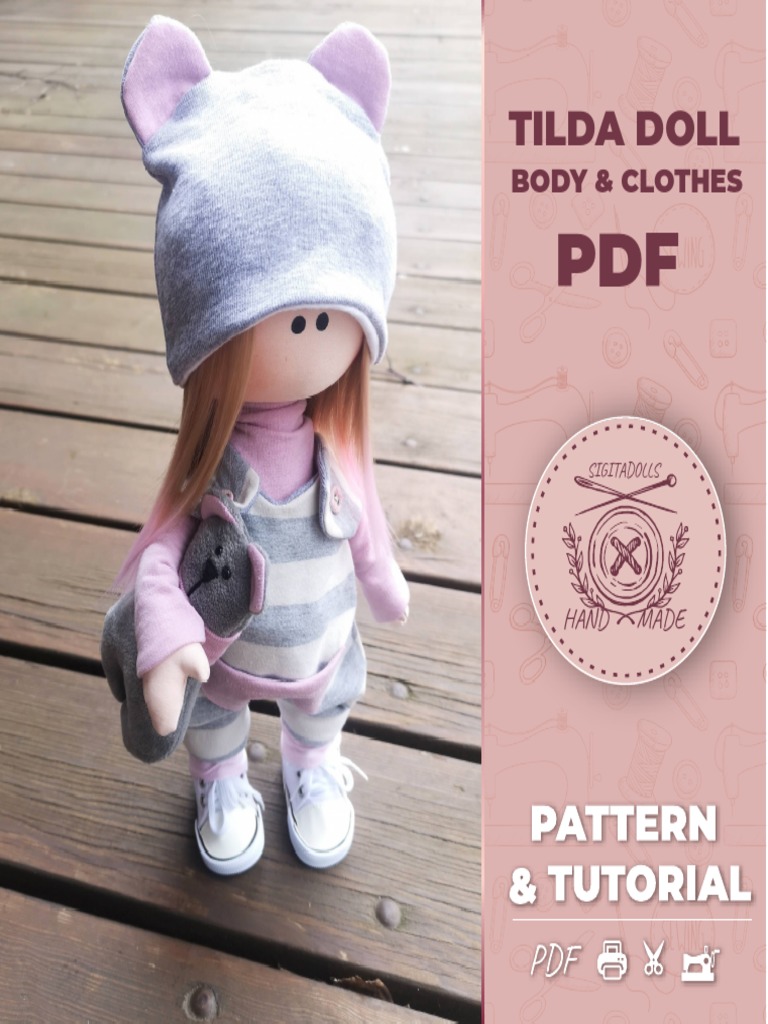 Free Tilda Doll Sewing Pattern PDF | PDF | Sewing | Trousers