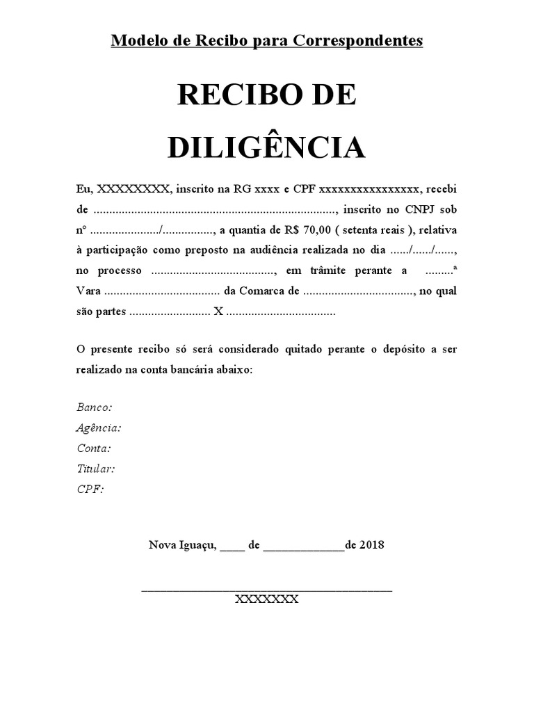 Modelo de Recibo | PDF