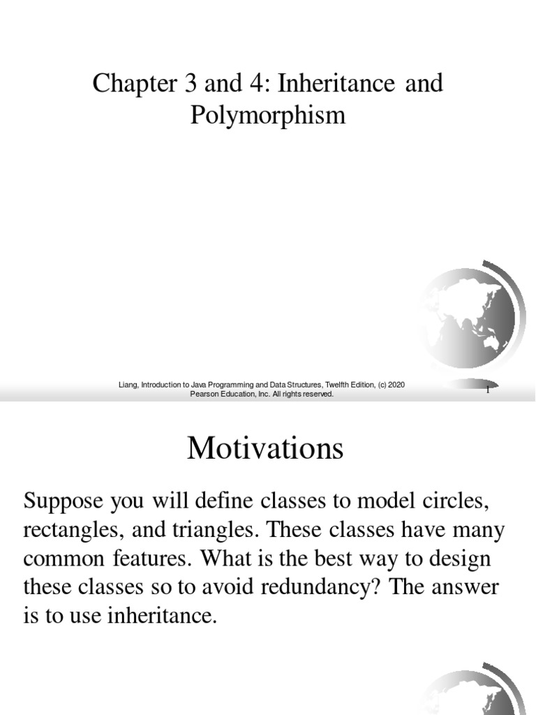 Chapter 3 Inheritance And Polymorphism Pdf Method Computer Programming Inheritance