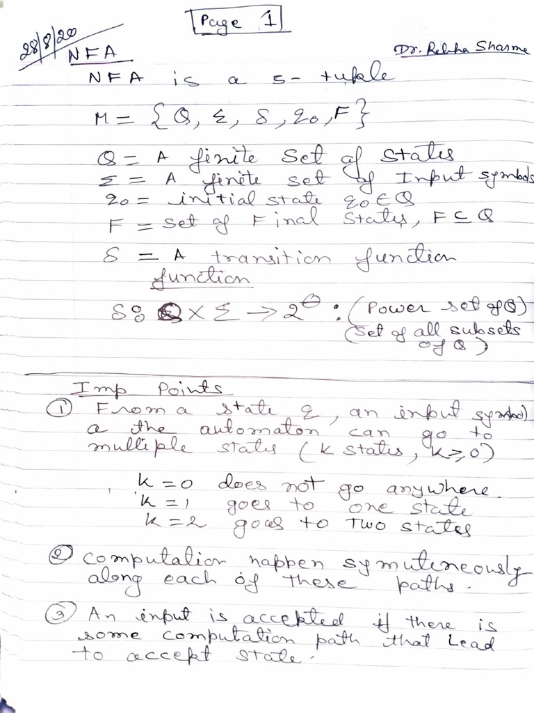Tcs Module 1 Nfa Notes Rs Pdf
