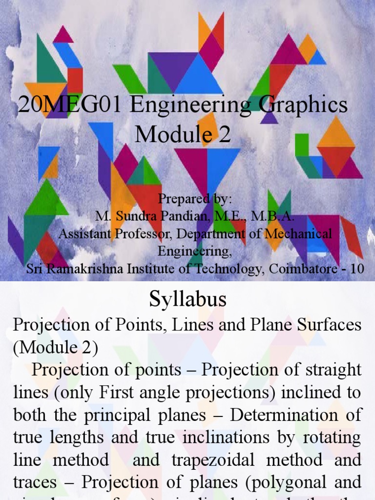 Engineering Graphics Unit 2-1 | PDF | Cartesian Coordinate System ...