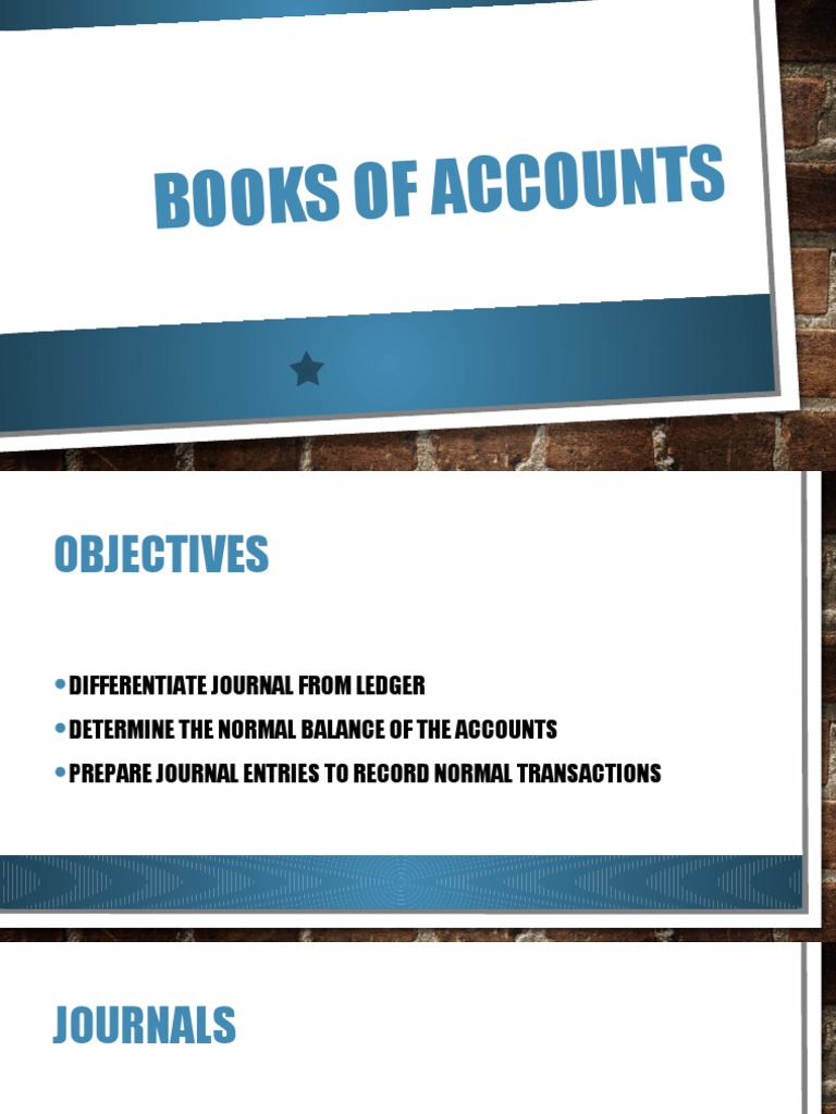 Books of Accounts | PDF | Debits And Credits | Accounting