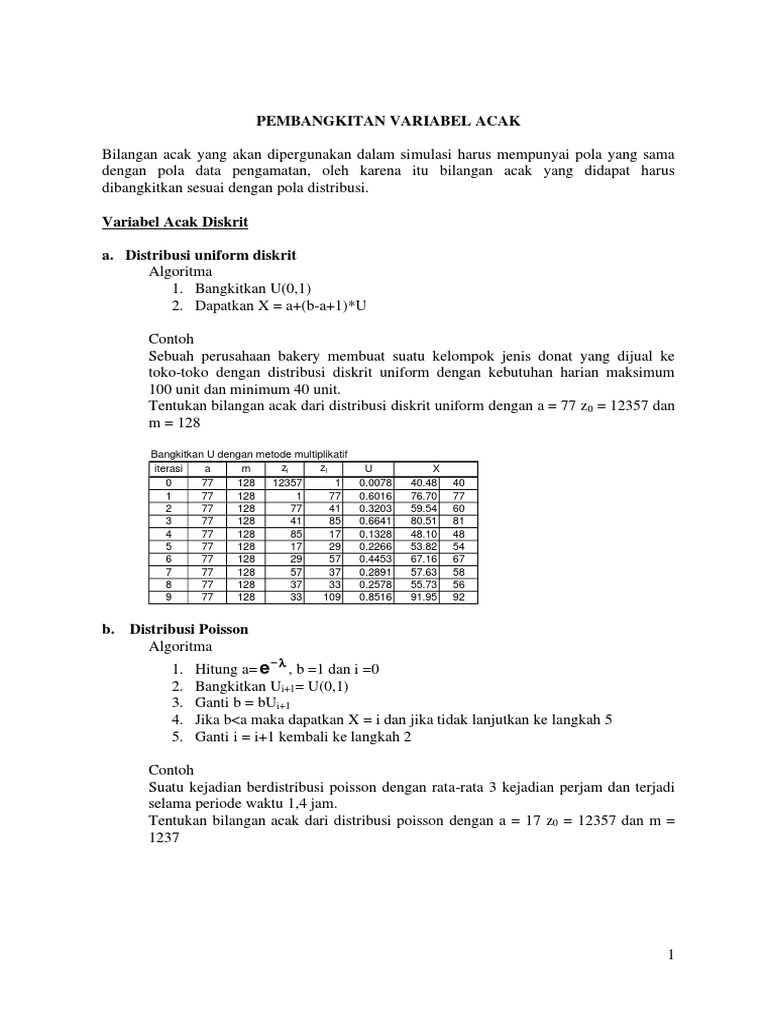 Pemodelan Simulasi | PDF
