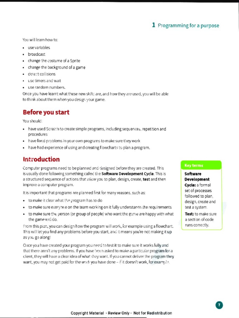 Ci Grade 7 Part 1 | PDF | Scratch (Programming Language) | Input/Output