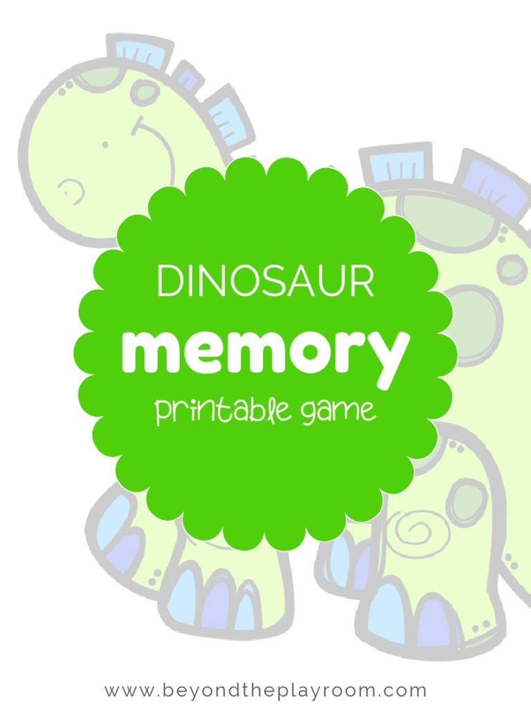 Dinosaur Memory Game | PDF