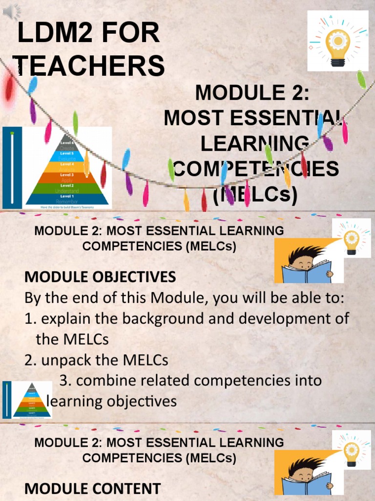 LDM 2 For Teachers Module 2 Most Essential Learning Competencies | PDF ...